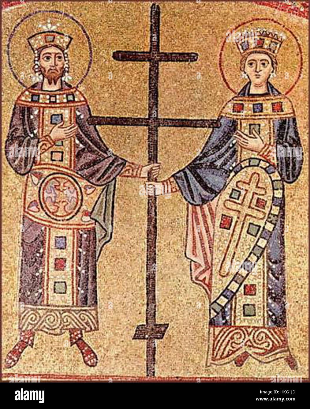 This 11th-century fresco in the narthex of the Hosios Loukas Monastery ...