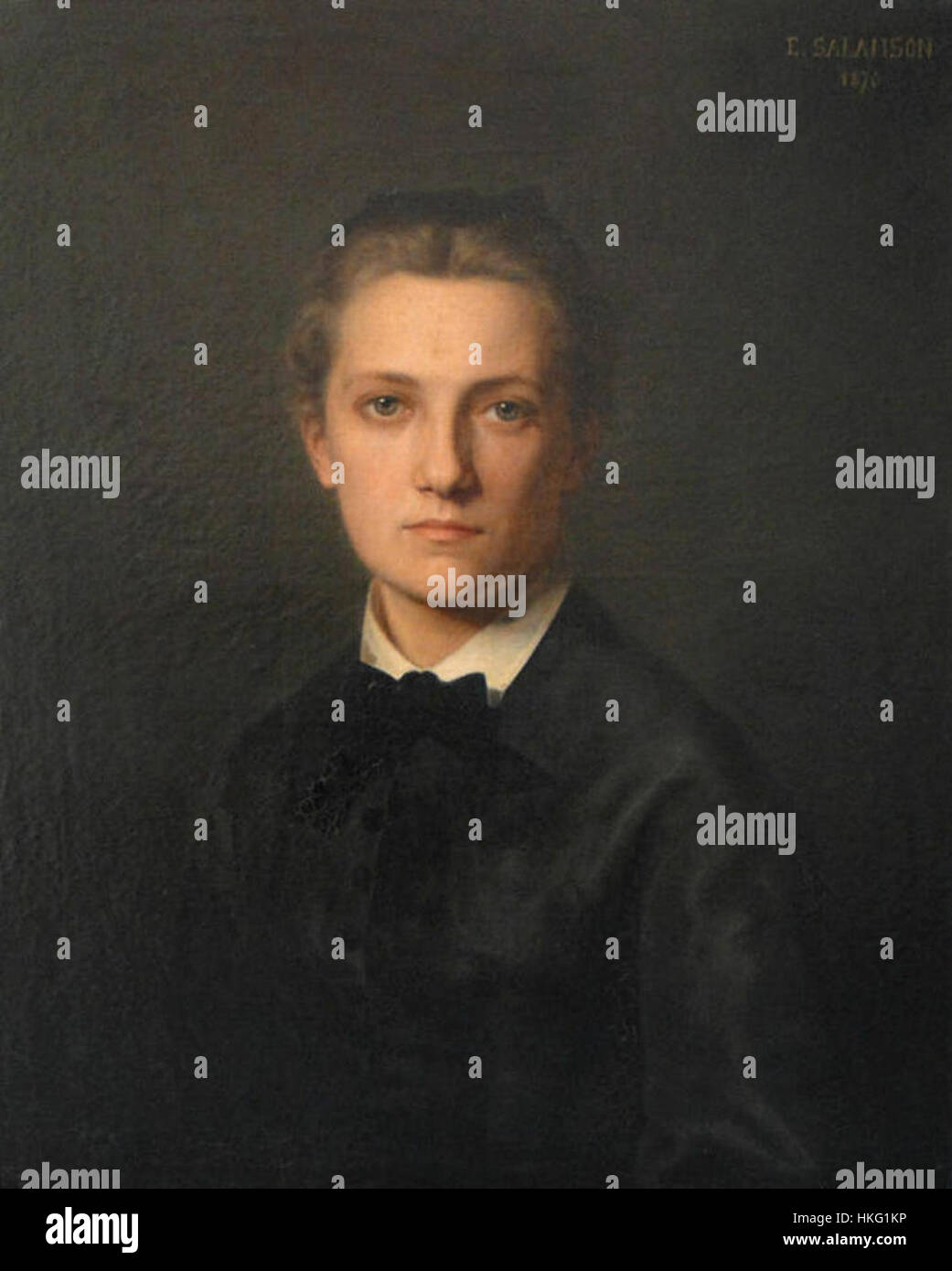 This portrait of a young woman exemplifies 18th or 19th-century ...