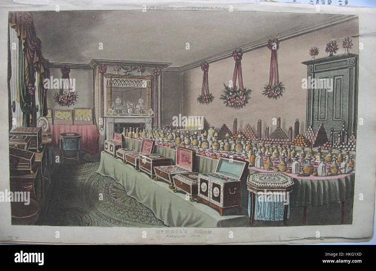 This artwork depicts the lavish gifts of perfume prepared for the ...