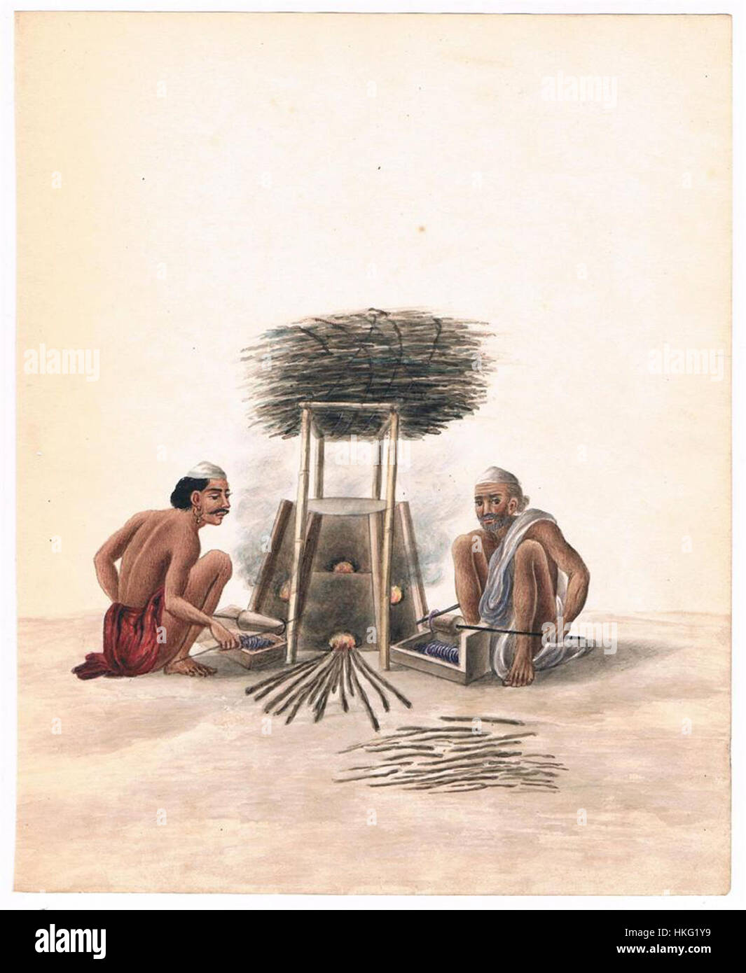 'Metal Workers' is an artwork that showcases the craftsmanship of ...