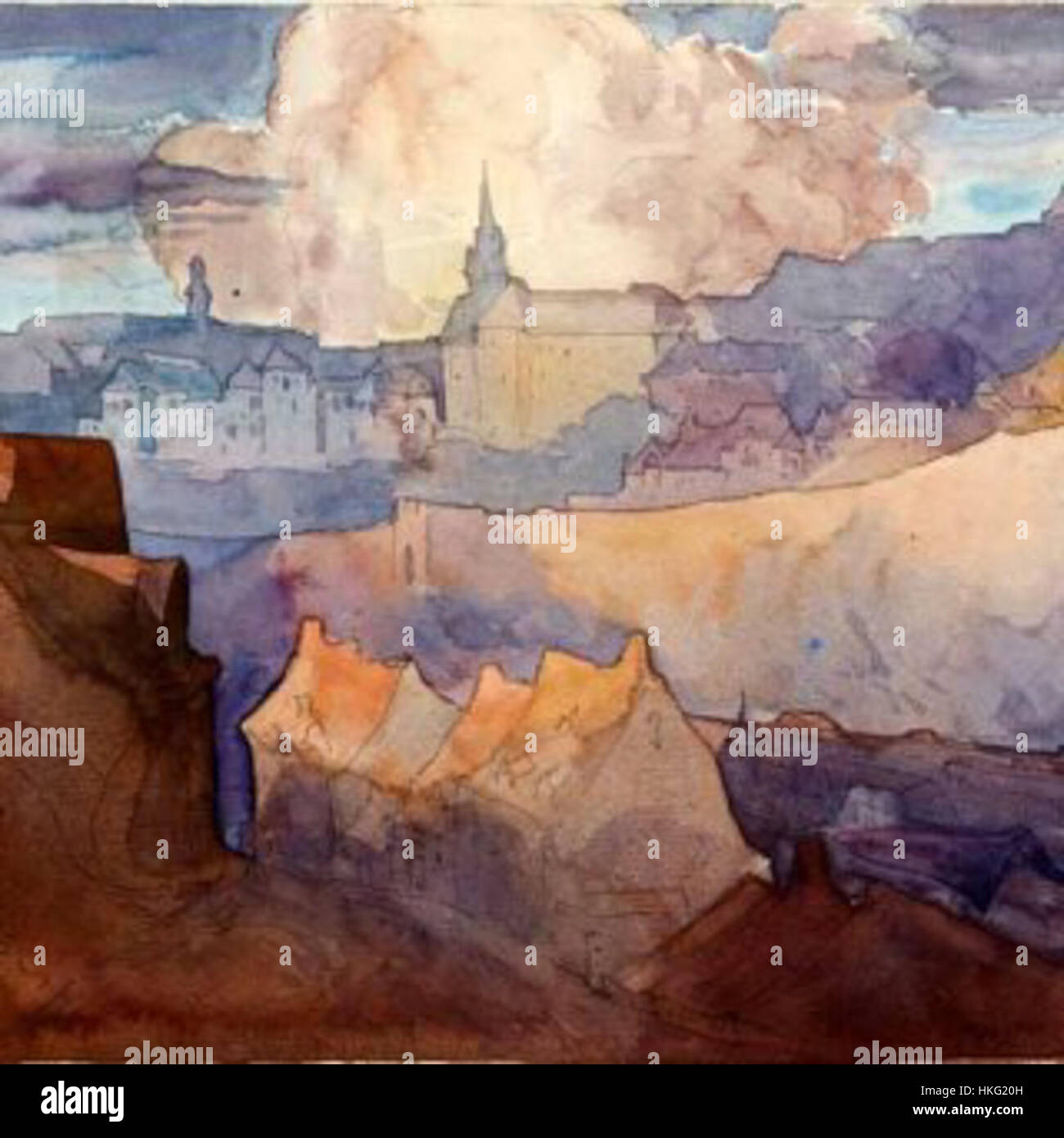 'Weis Grund Corniche' is a 1926 painting that depicts a beautiful ...