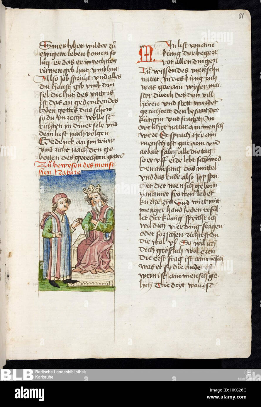Page 81r from the 'Gesta Romanorum' manuscript, preserved at ...