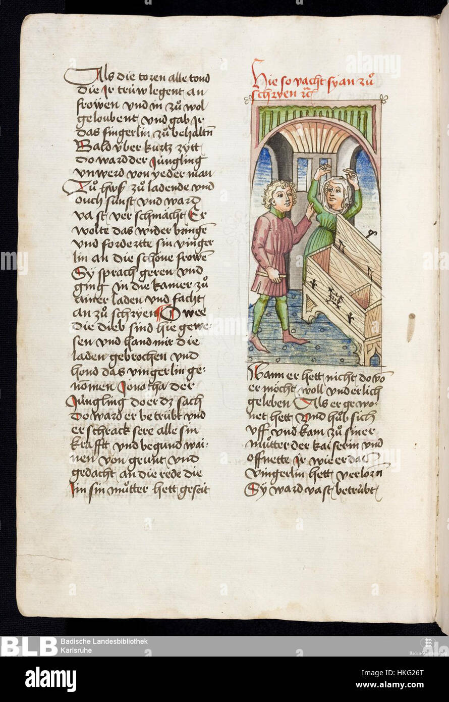 The 'Gesta Romanorum' manuscript, located in Donaueschingen, is a ...