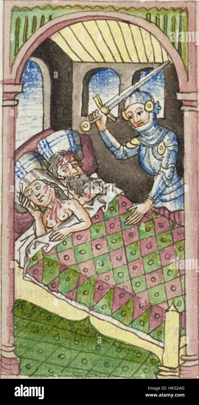 This image from the 'Gesta Romanorum,' an influential medieval ...