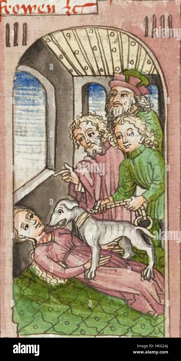 This image from the 'Gesta Romanorum' manuscript, held in the ...