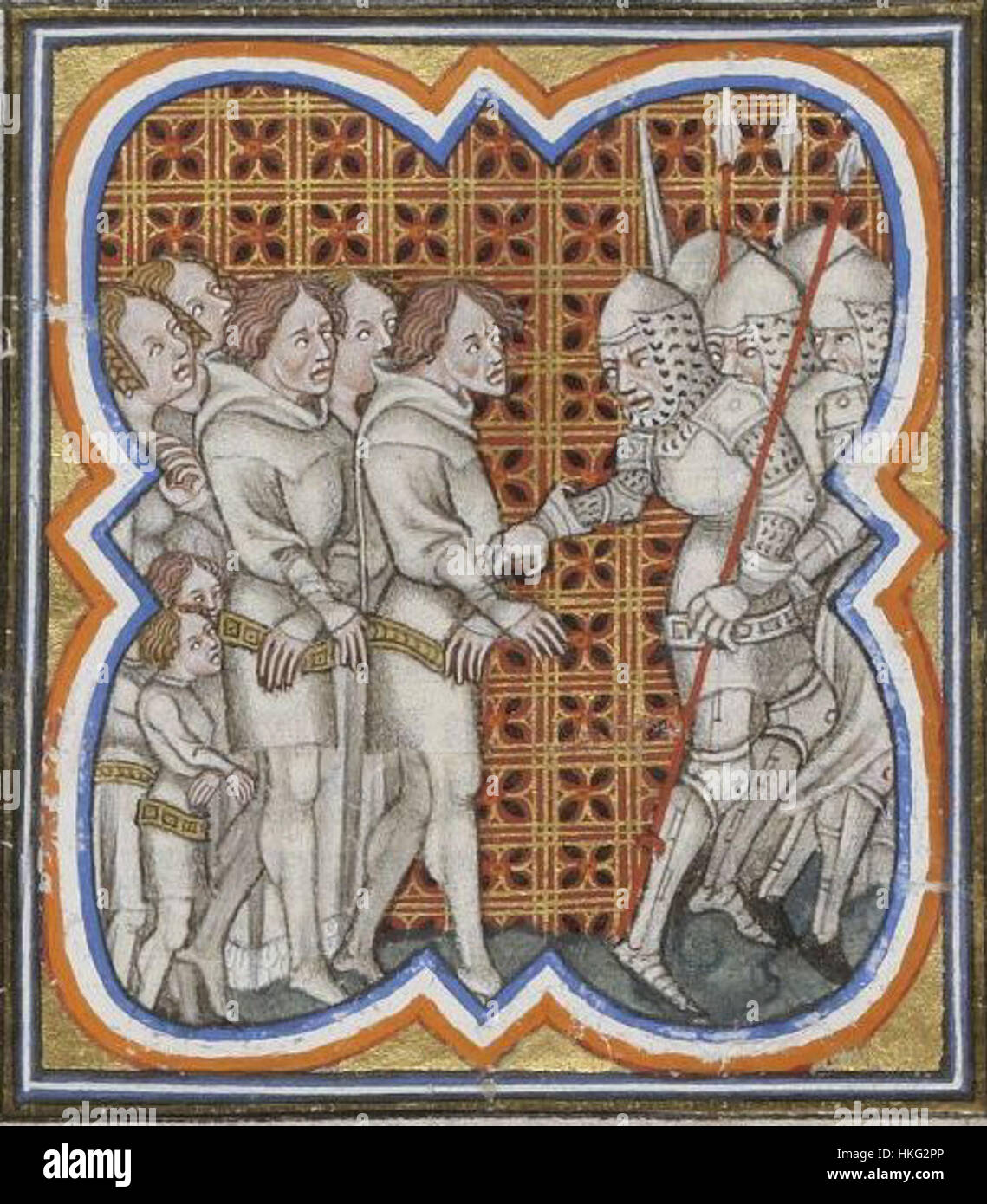 The *Jacquerie Repression* painting depicts the violent suppression of ...