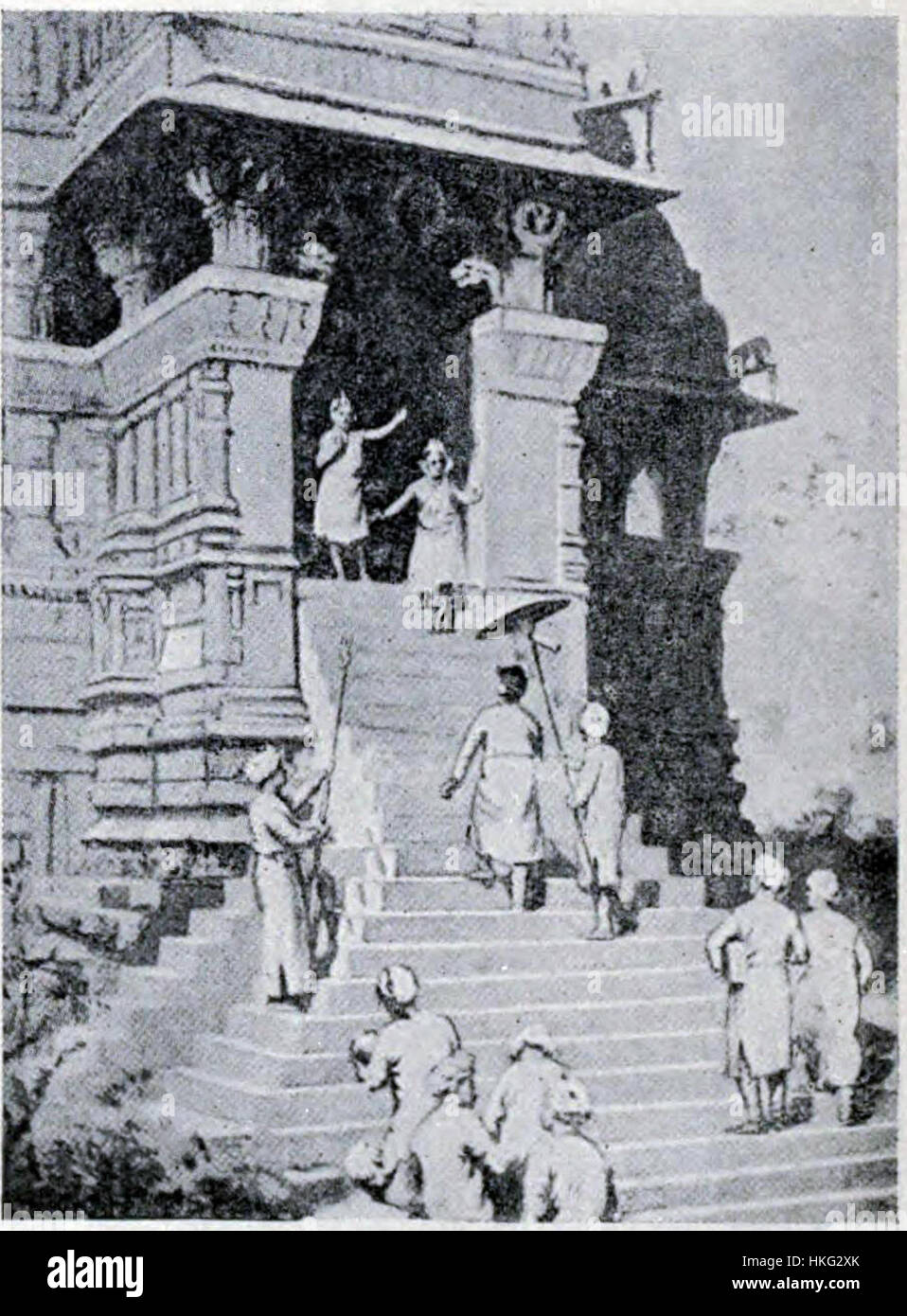 This artwork depicts Kirtivarman Chandela, a ruler of the Chandela ...