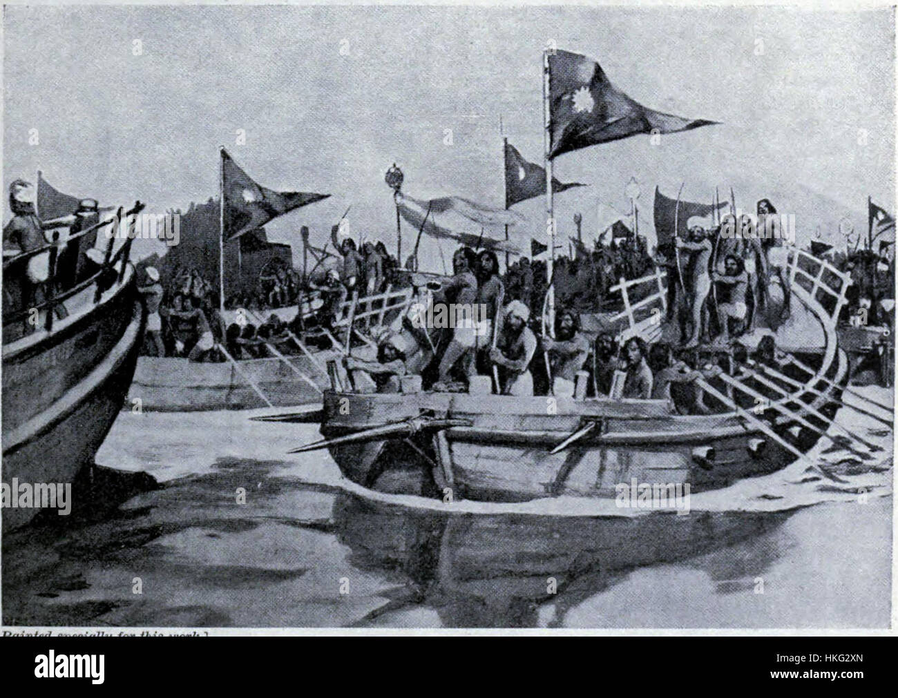 This painting depicts the last military success of Mahmud of Ghazni ...