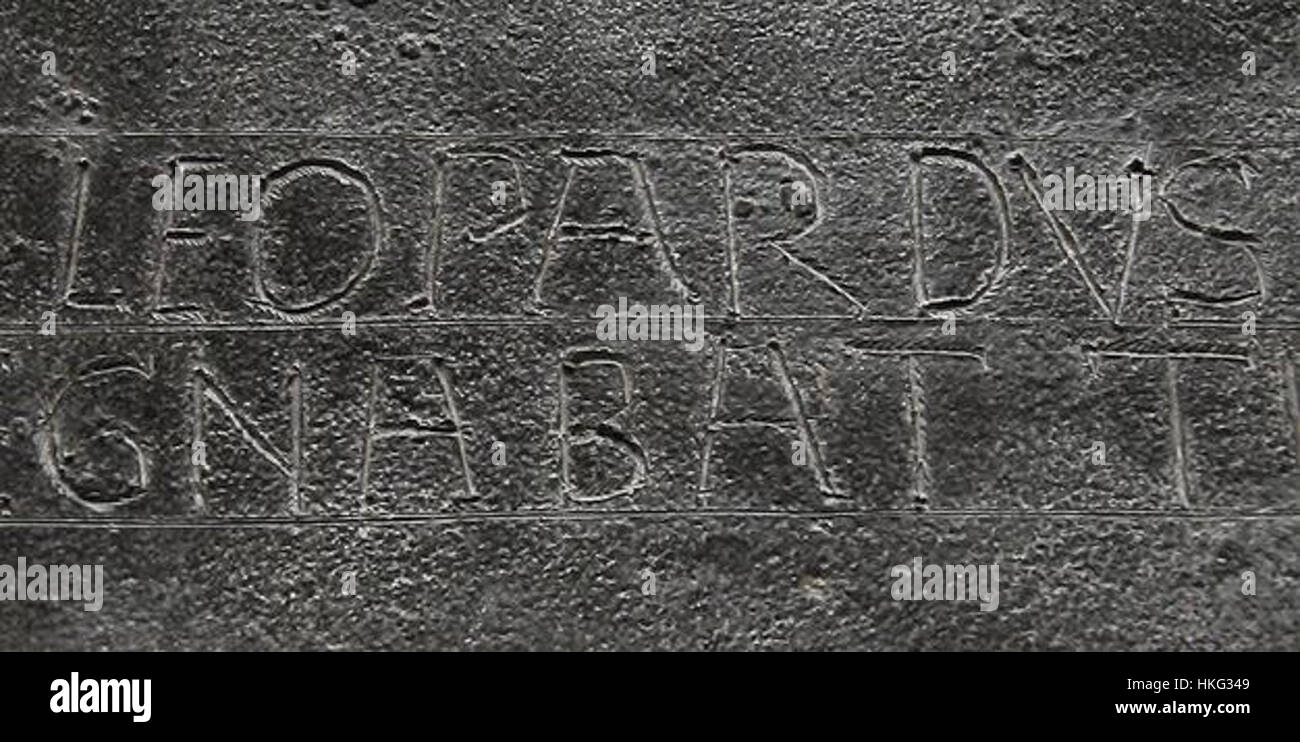 This detailed inscription from the medieval reliquary casket of Saint ...