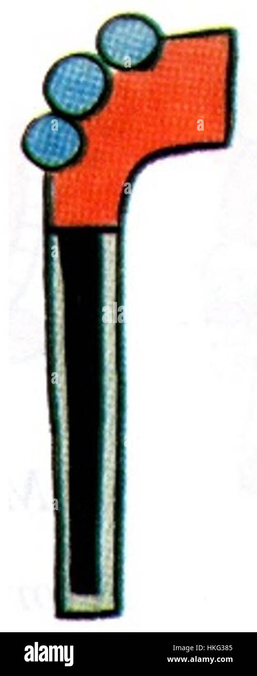 This image depicts the Mixtec curved weapon, a historical artifact from ...