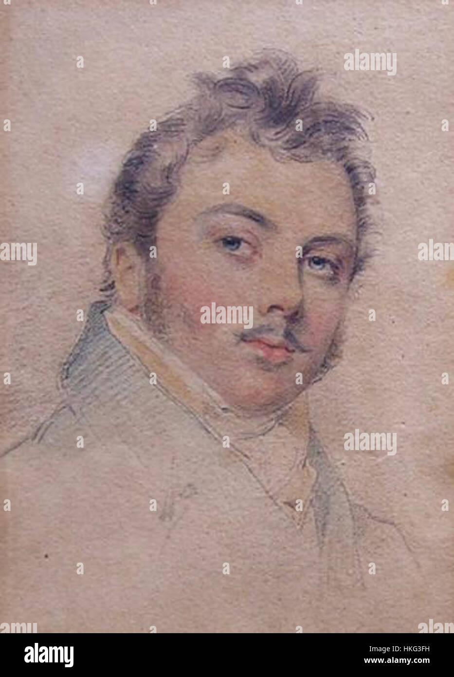 This painting by Edward Hodge, created circa 1815, captures the early ...