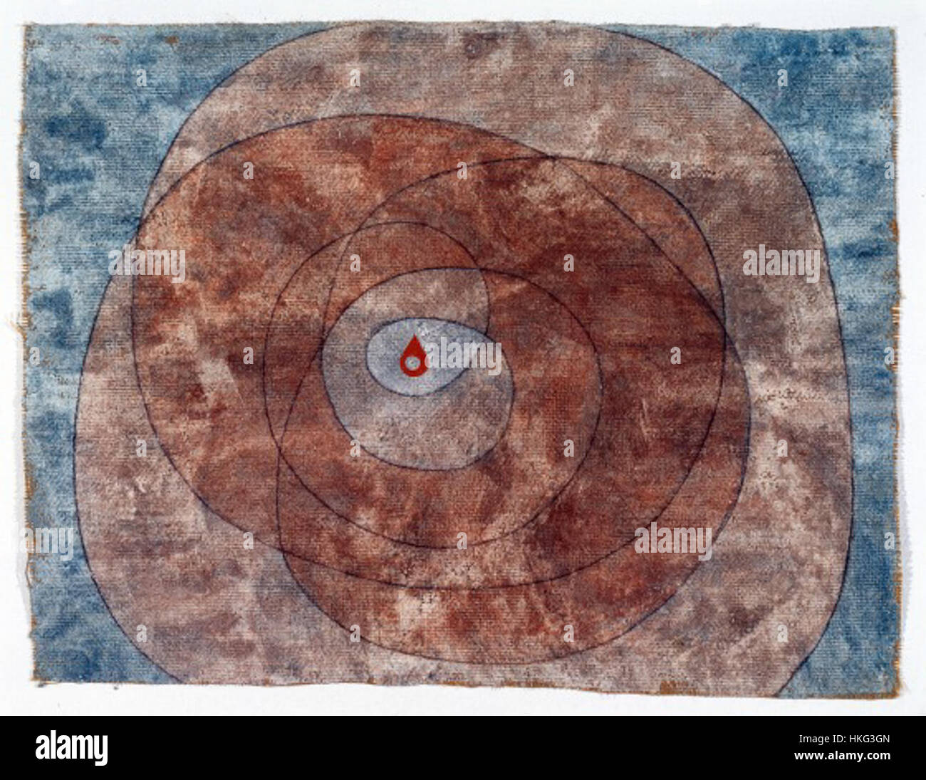 A painting by Paul Klee titled *Around the Corner*, created on ...