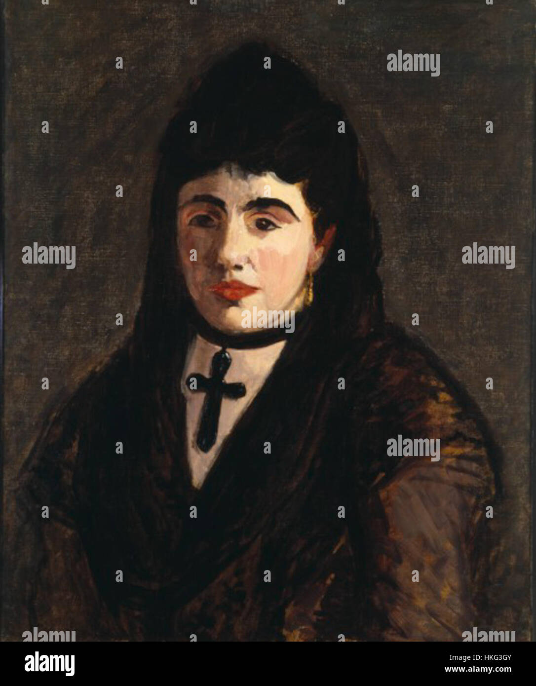 This artwork, likely referring to a piece by Édouard Manet, captures a ...