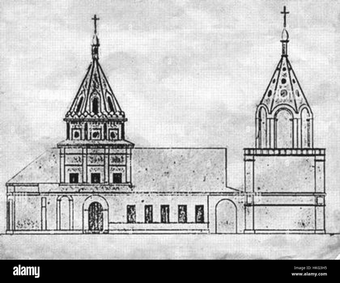 This painting of the Alekseevsky Convent showcases its north-facing ...