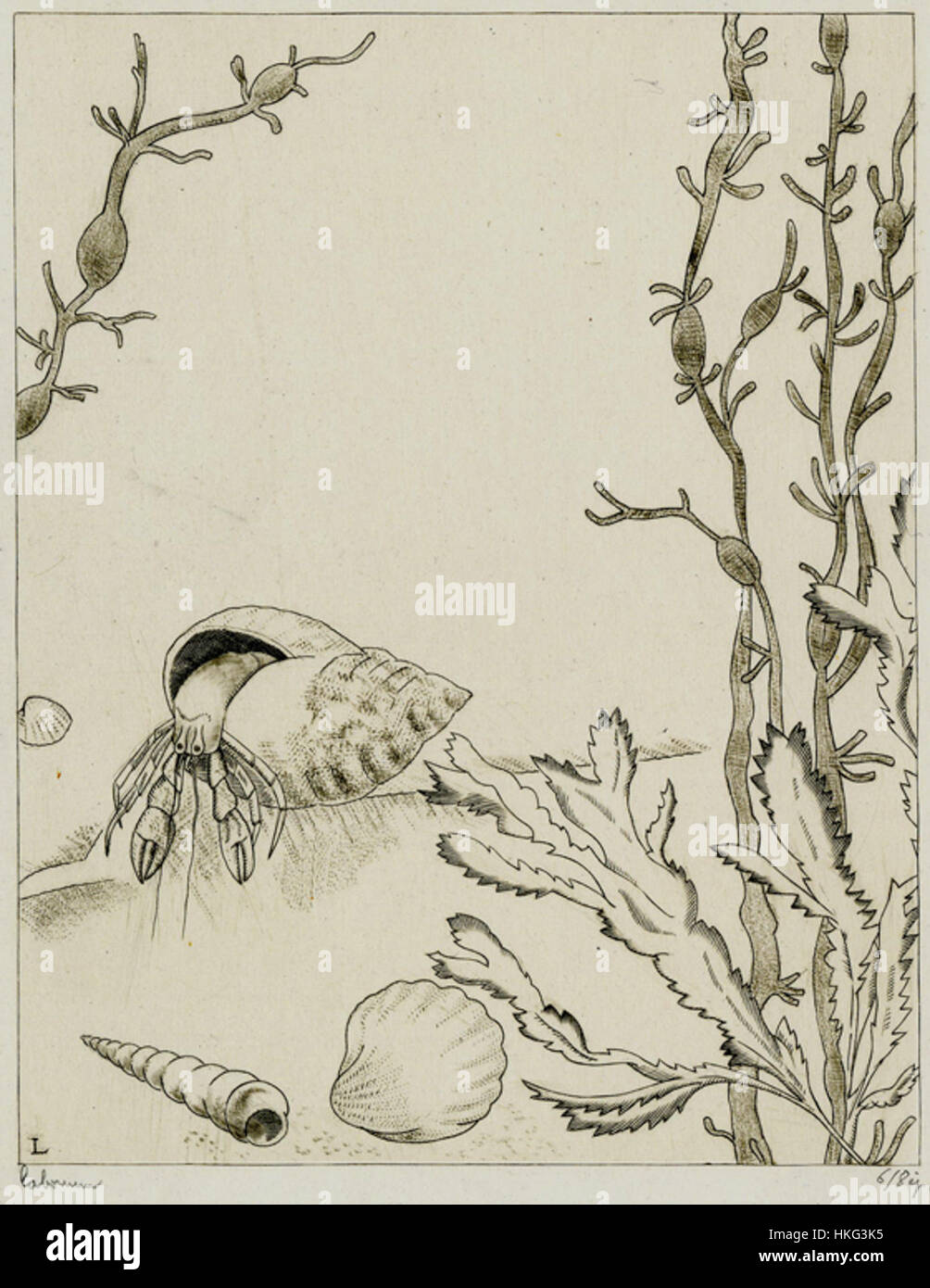 This 1934 painting by Bernard Lermit, titled 'Marine 3,' explores ...