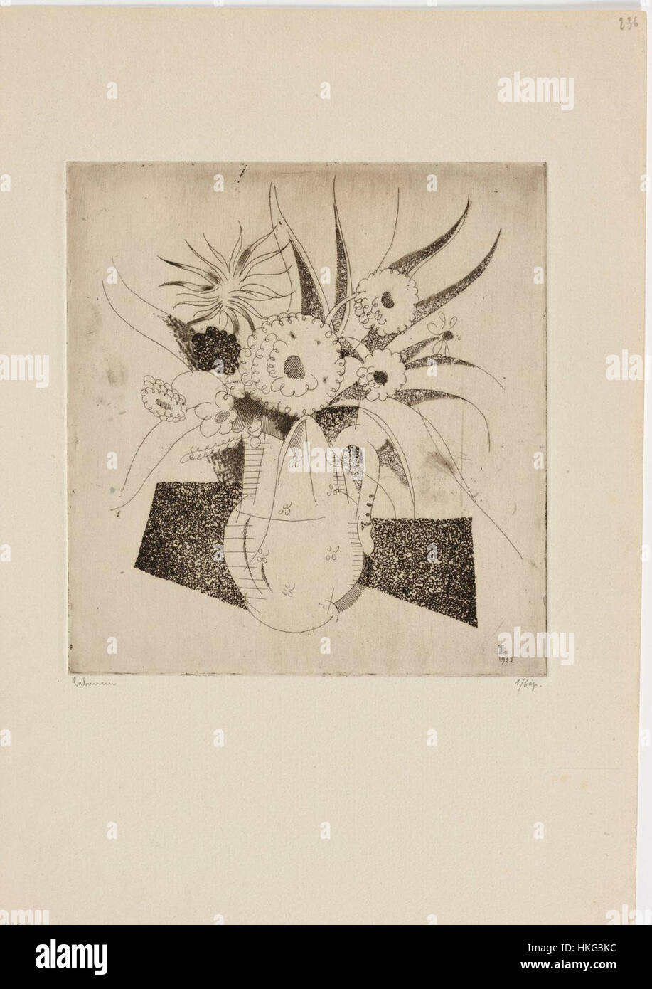 *Vase de Fleurs* (1922) is a floral still life by an unknown artist ...