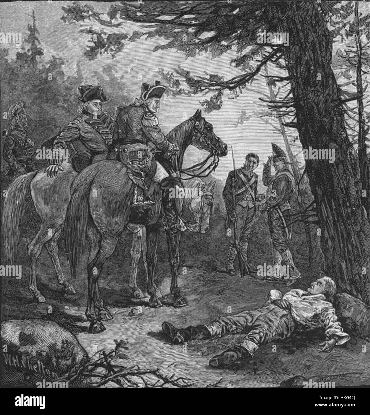 This painting depicts the American Revolutionary War figure, Baron ...