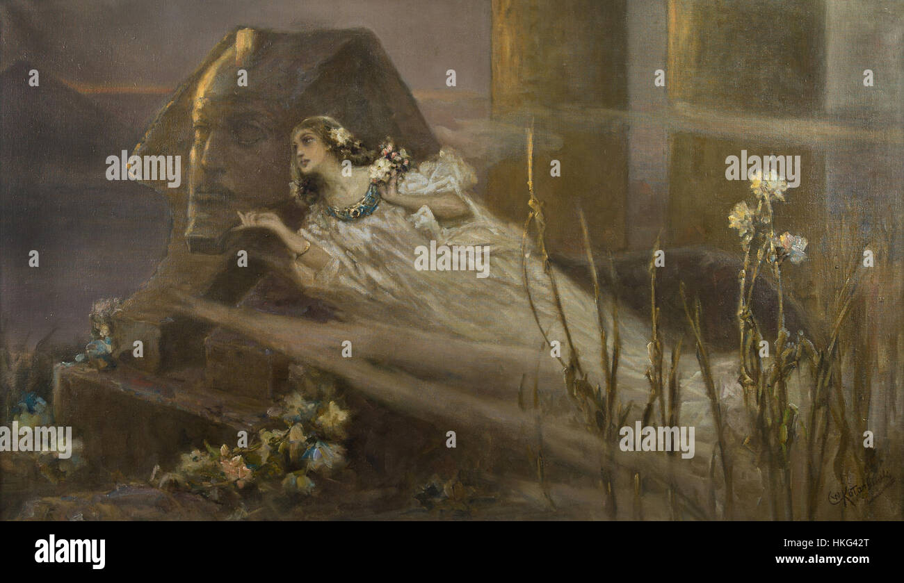 Wilhelm Kotarbinski's 'The Nile Mist' is a fine example of landscape ...