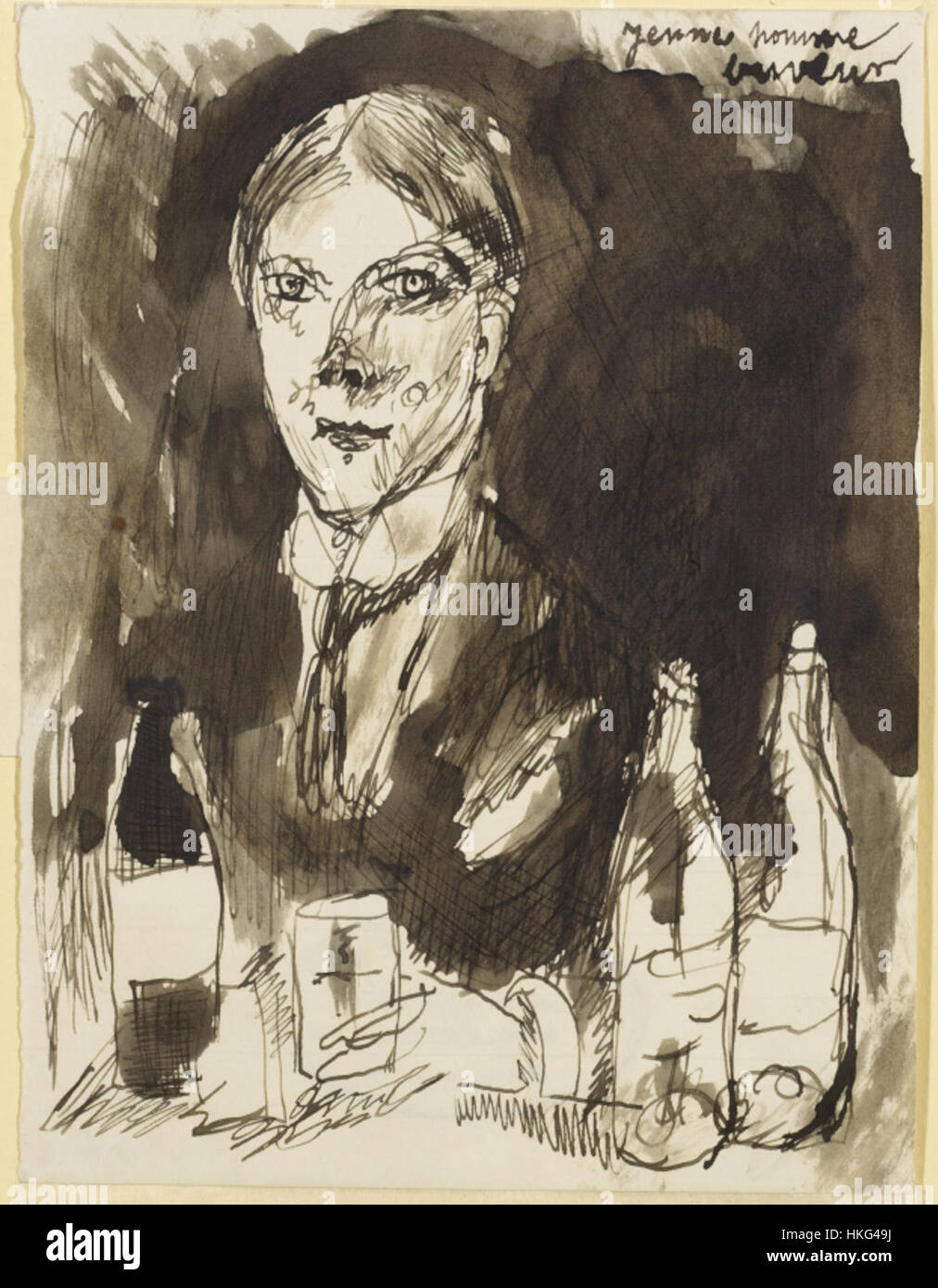 Nils Dardel’s 'Ung man vid groggbord' (Young Man at a Cocktail Table ...