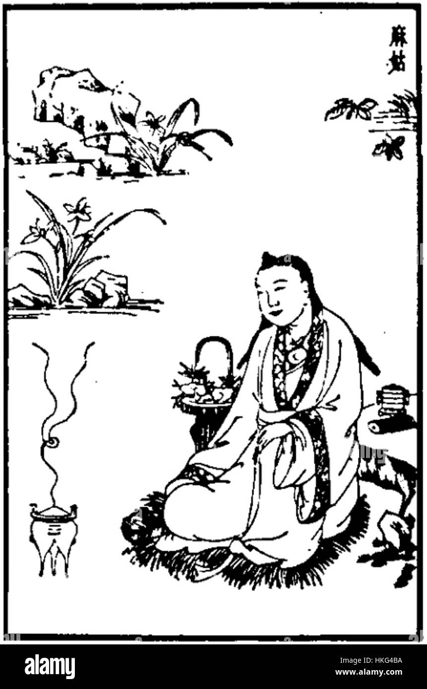 This illustration of Magu, a figure from Chinese mythology, belongs to ...