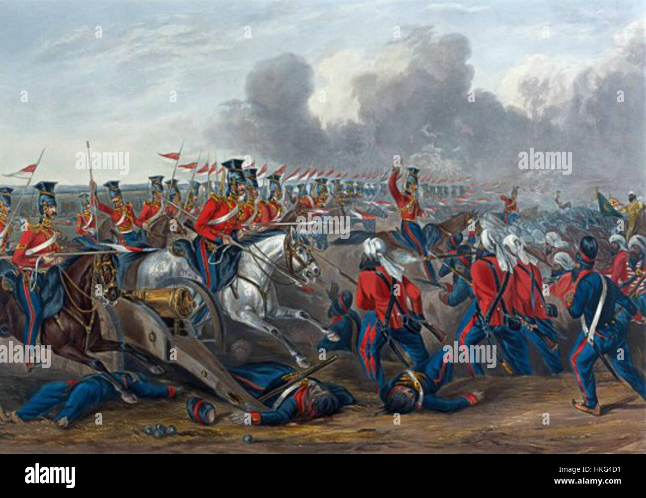 *Bataille d'Aliwal 1* is a painting that depicts the Battle of Aliwal ...