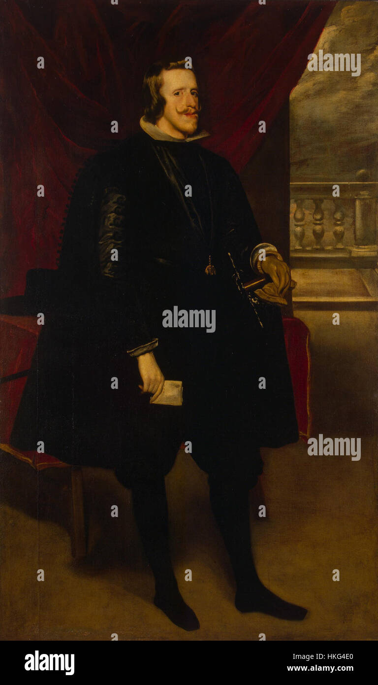 A 1635 portrait of King Philip IV of Spain, painted by Diego Velázquez ...