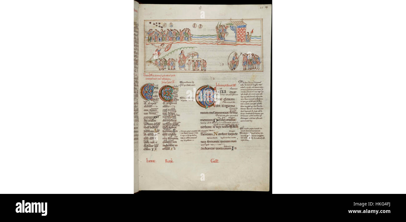 Eadwine f032r is an illuminated manuscript page from the 'Eadwine ...