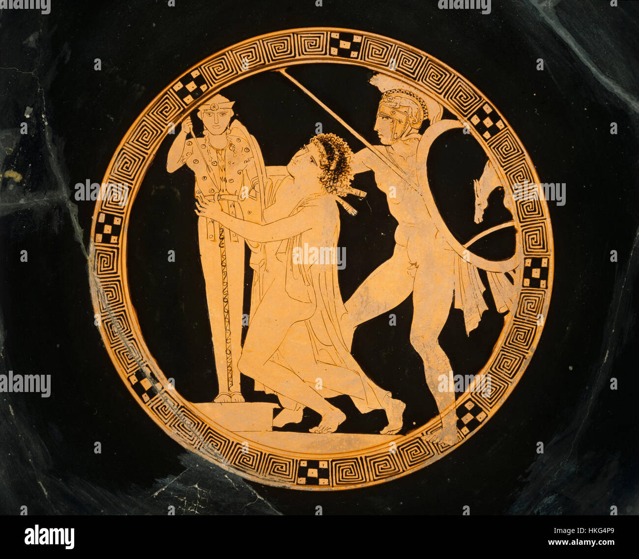 This ancient pottery piece depicts the tragic mythological story of ...