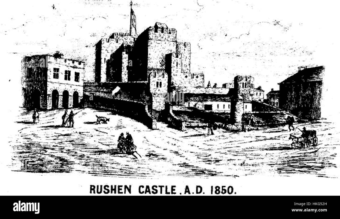 This 1850 painting of Rushen Castle on the Isle of Man captures the ...