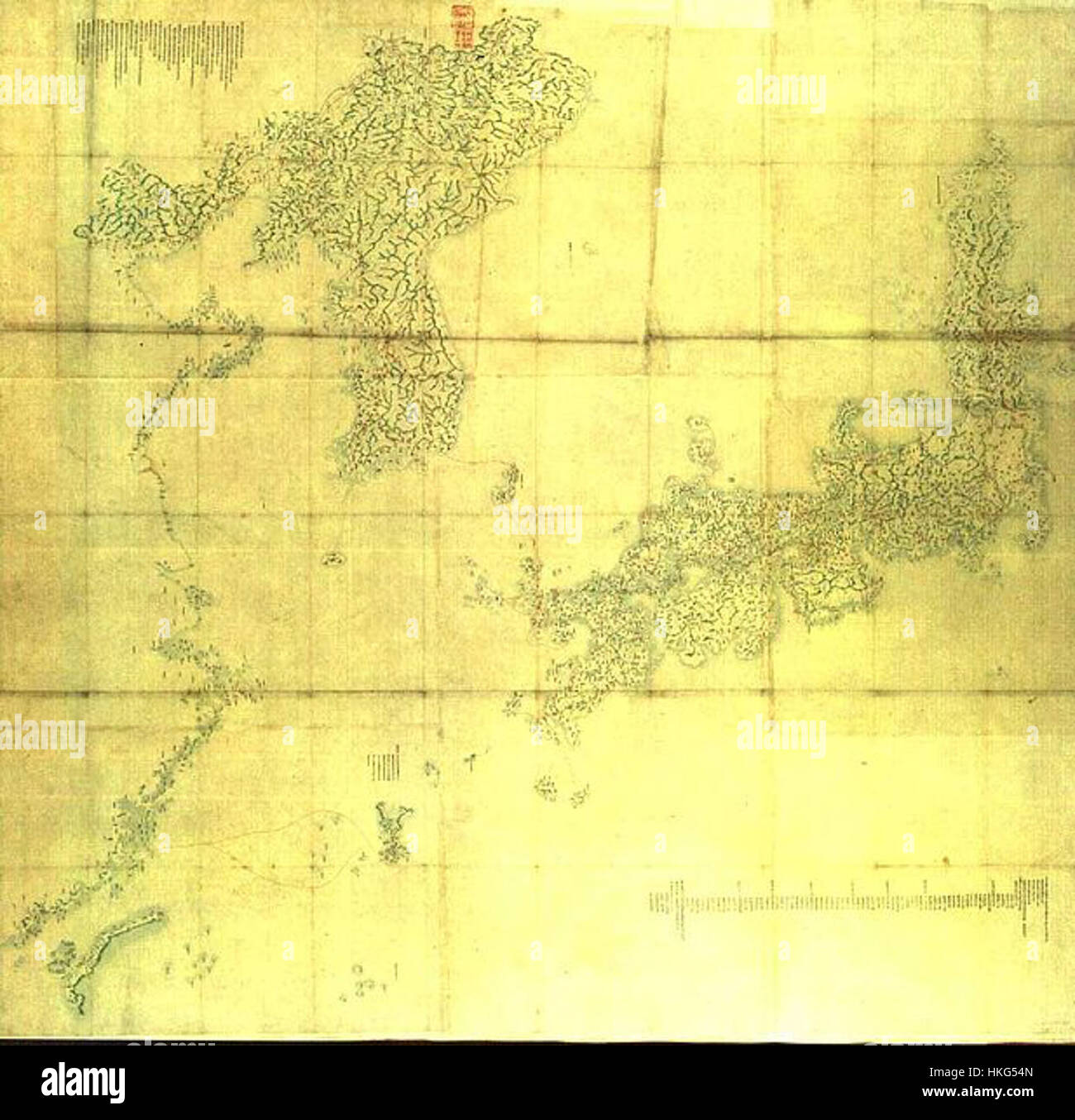 The Haedongsamgukdo is a historical Korean map from the 15th century ...