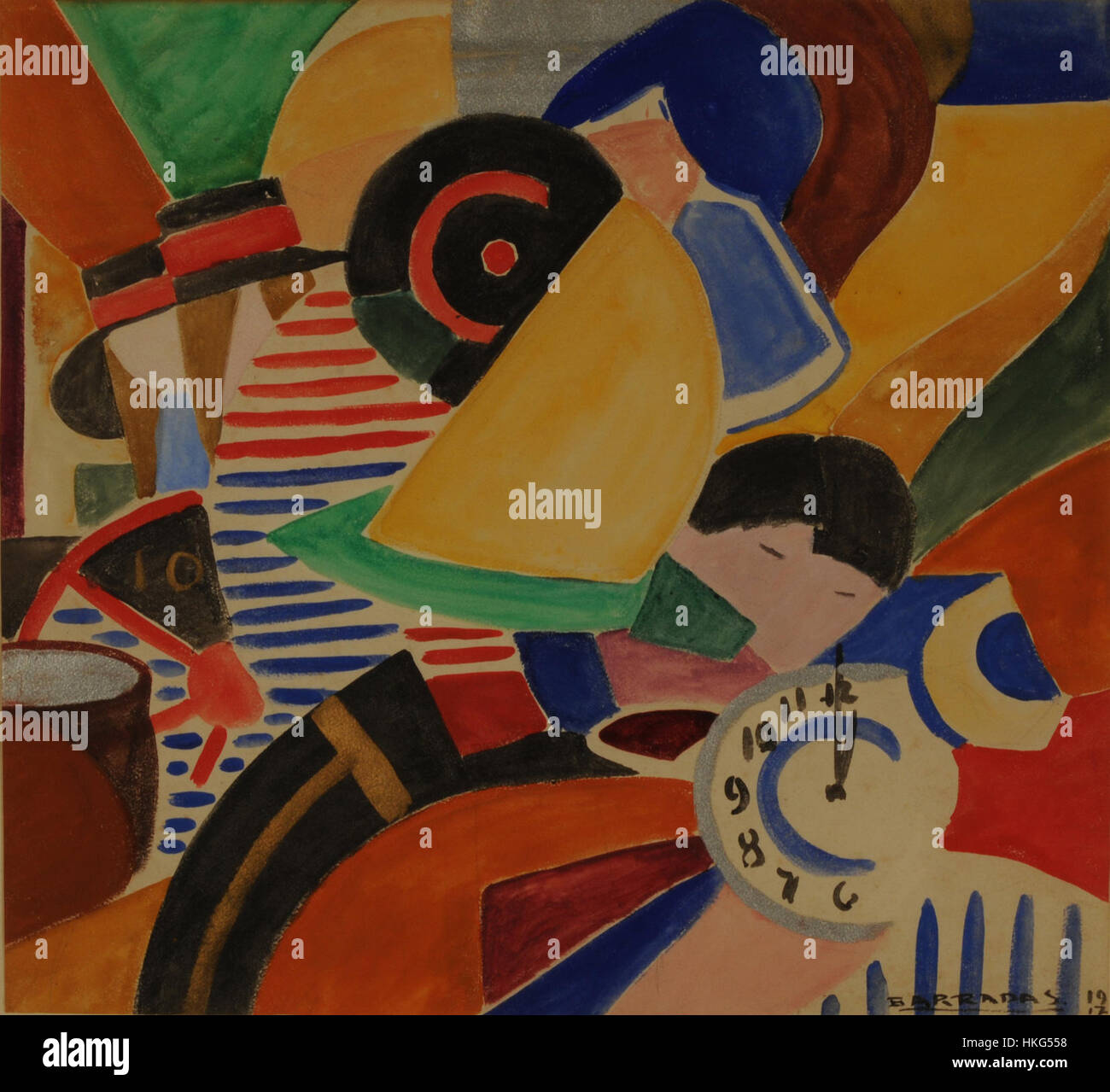 'Composición vibracionista' is an abstract artwork that captures the ...