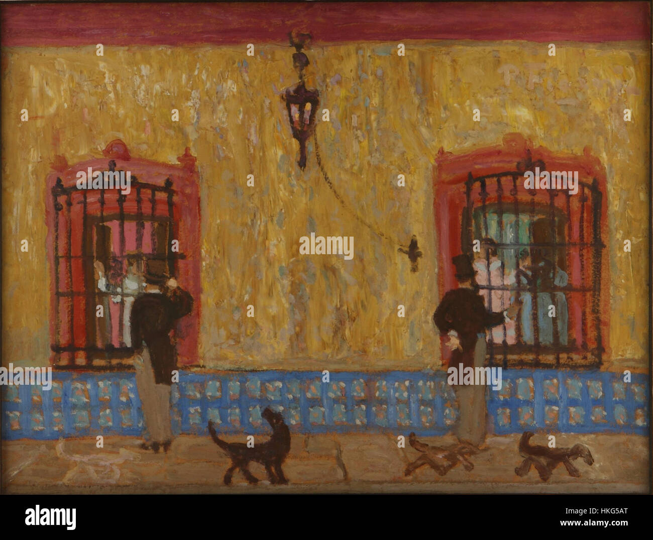 'Pelando la pava' by Pedro Figari, a painting that depicts a ...