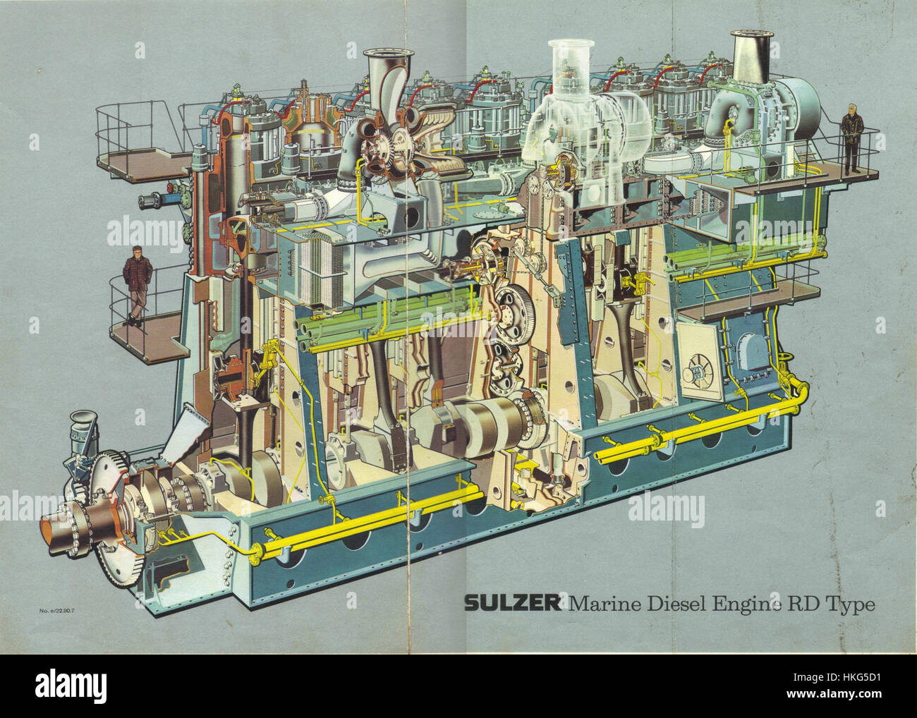 The painting titled 'Sulzer RD' depicts a detailed and expressive scene ...