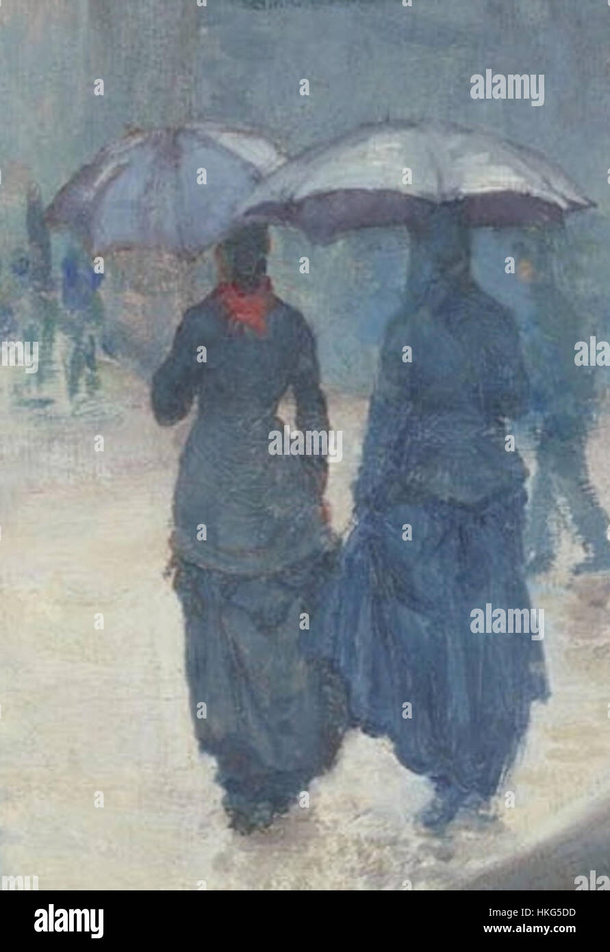 This detail from 'Paris Street; Rainy Day' by Gustave Caillebotte ...