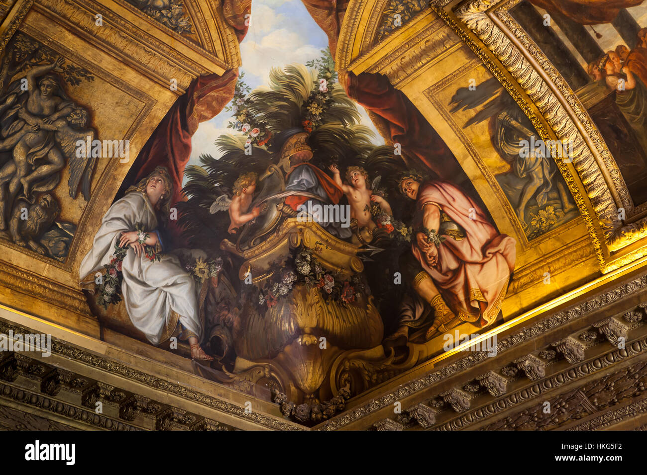 VERSAILLES FRANCE JULY 06 : Interiors, architectural details an ...