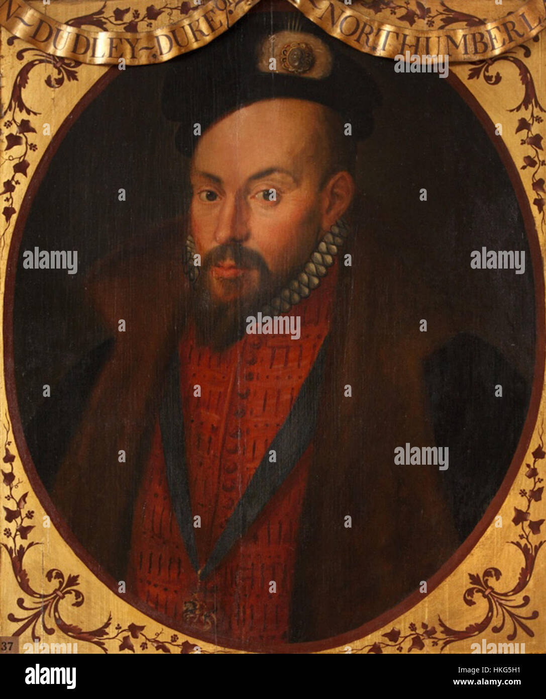The portrait of John Dudley, set in Knole, Kent, reflects the ...