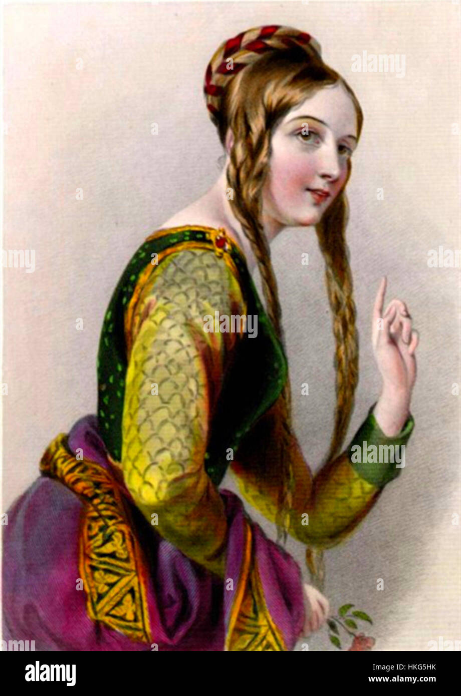 This piece, titled 'LeonorAquitania', depicts an artistic rendering of ...