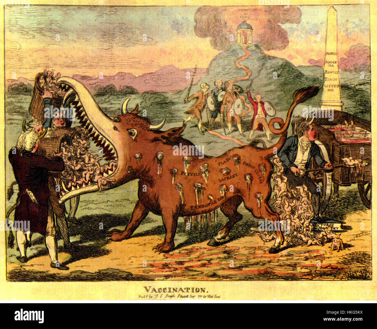 This artwork symbolically represents the fear and controversy ...