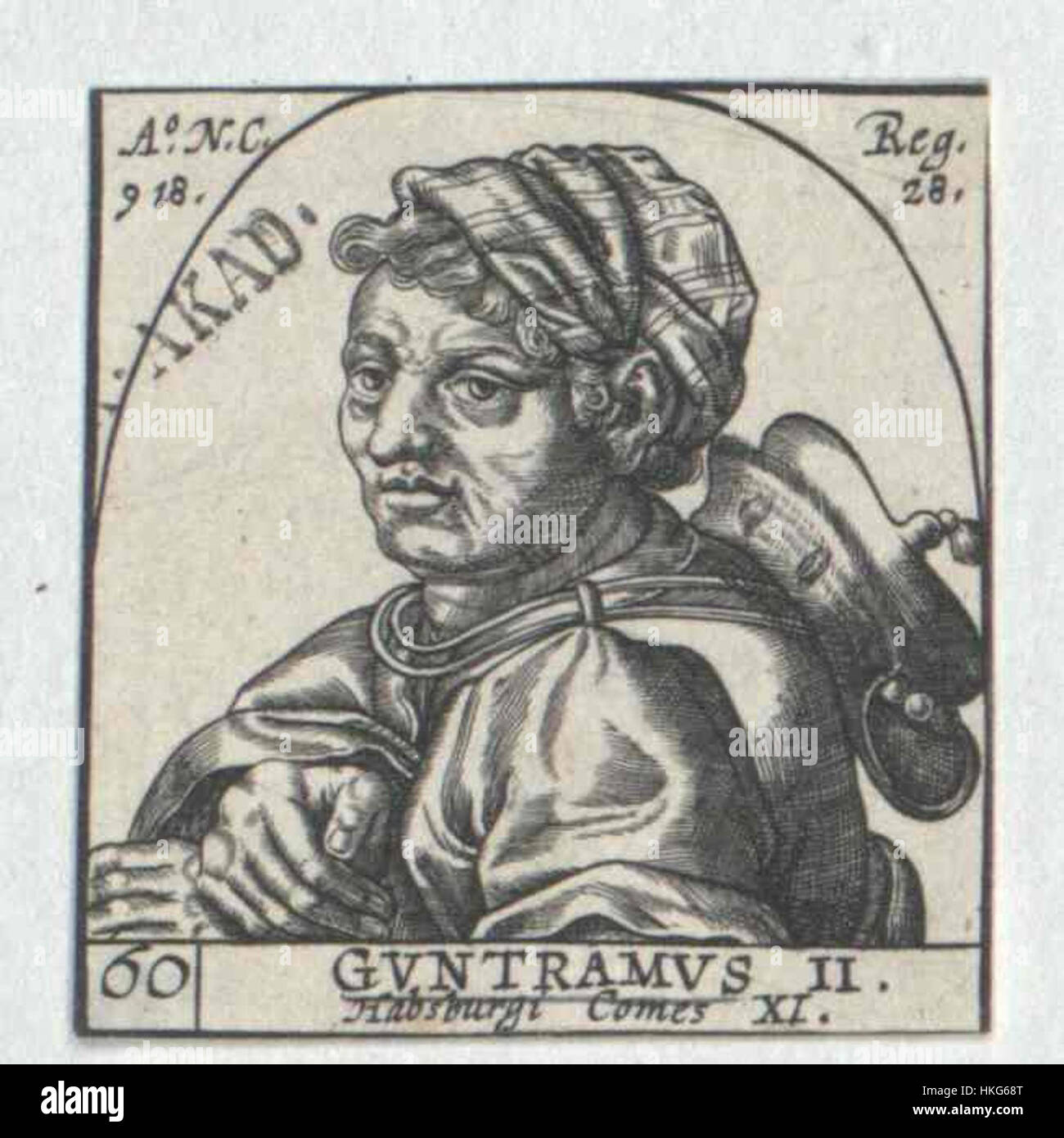 'Guntram der Reiche' is a portrait painting from the late 18th century ...