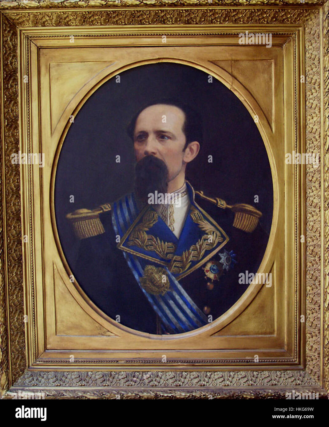 The portrait Retrato de Maximo Santos by Juan Manuel Blanes depicts the ...