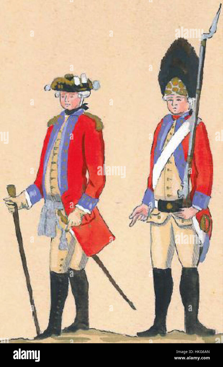 This painting represents the 34th Regiment of the Guard Foot of the ...