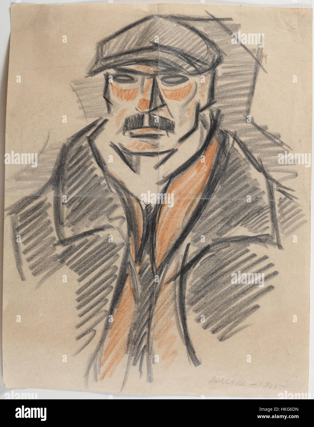 'Retrato' by Rafael Barradas is a portrait painting that captures the ...