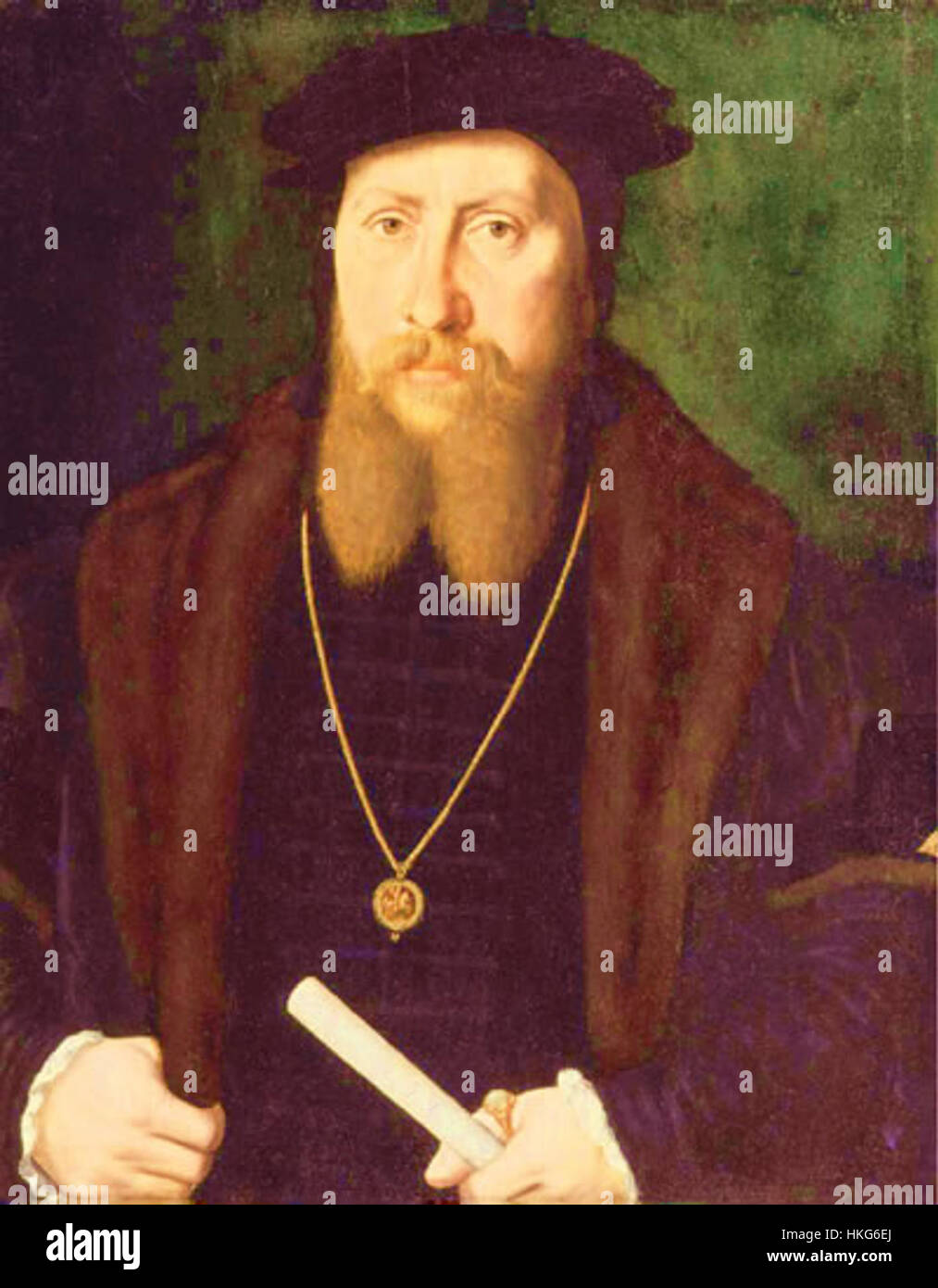 A historical portrait painting by William Paget, showcasing his skill ...