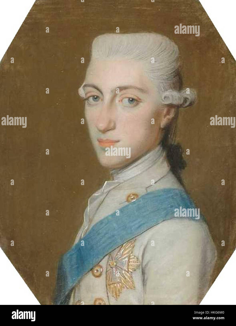 A regal portrait of Maximilian, Prince of Saxony, painted by Schmidt ...