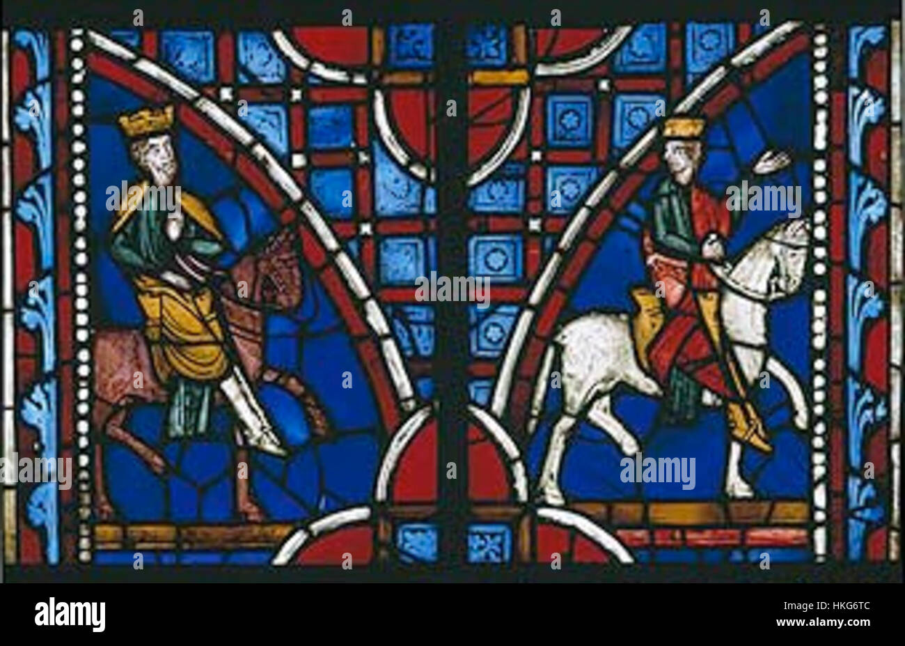 This painting, 'Childebert and Clothar,' portrays two Merovingian kings ...