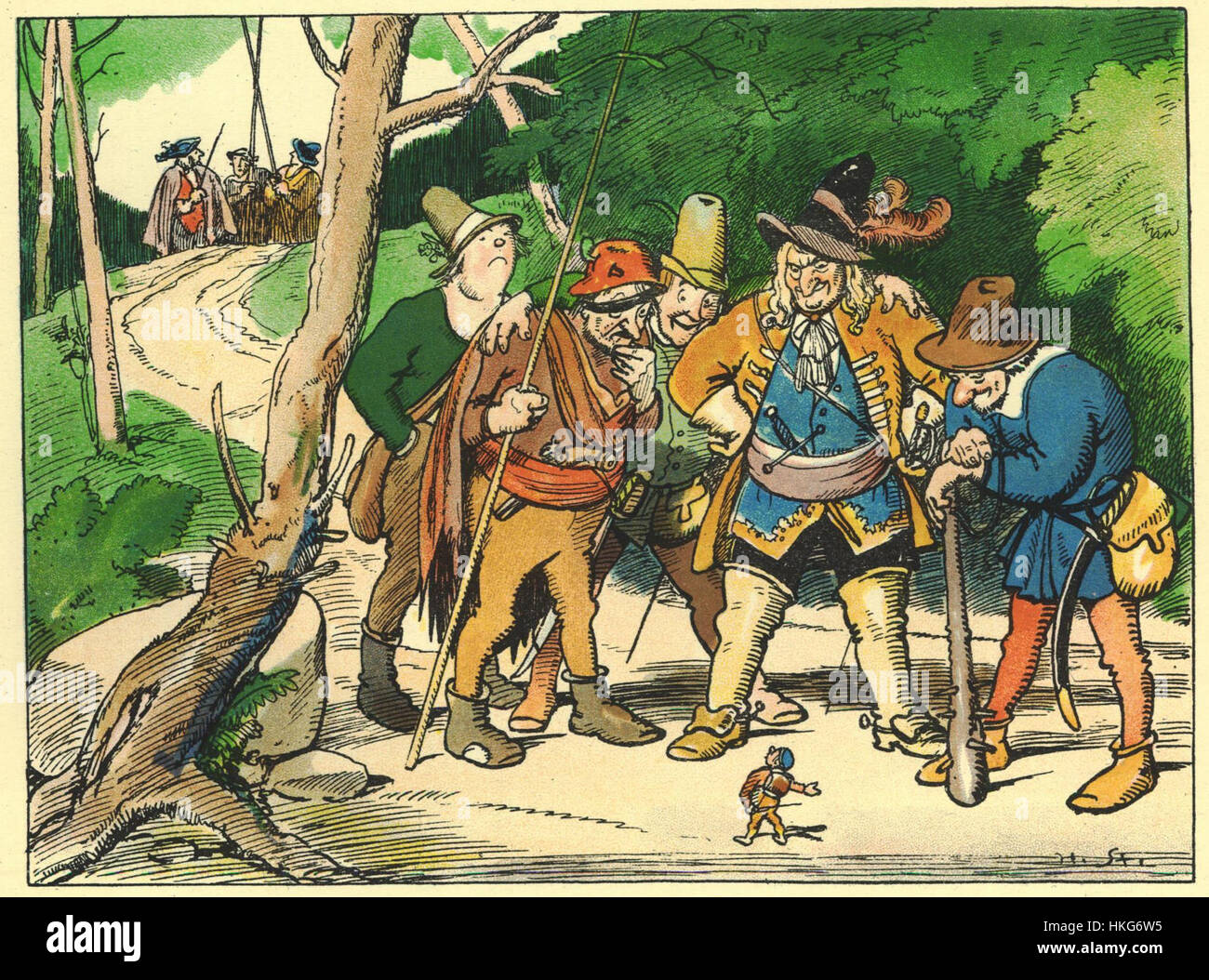 This illustration from *Le voyage du petit poucet* by the Brothers ...