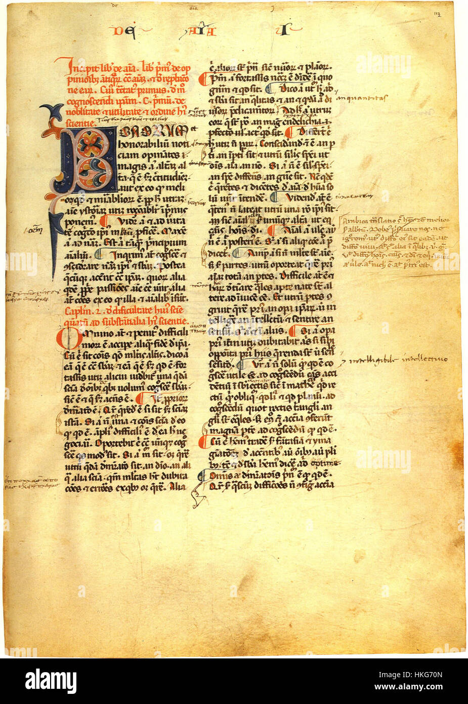 Aristotle manuscript hi-res stock photography and images - Alamy