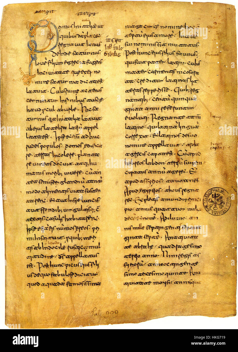 This manuscript from the Vatican, Eutropiusâ€™ 'Breviarium,' begins ...