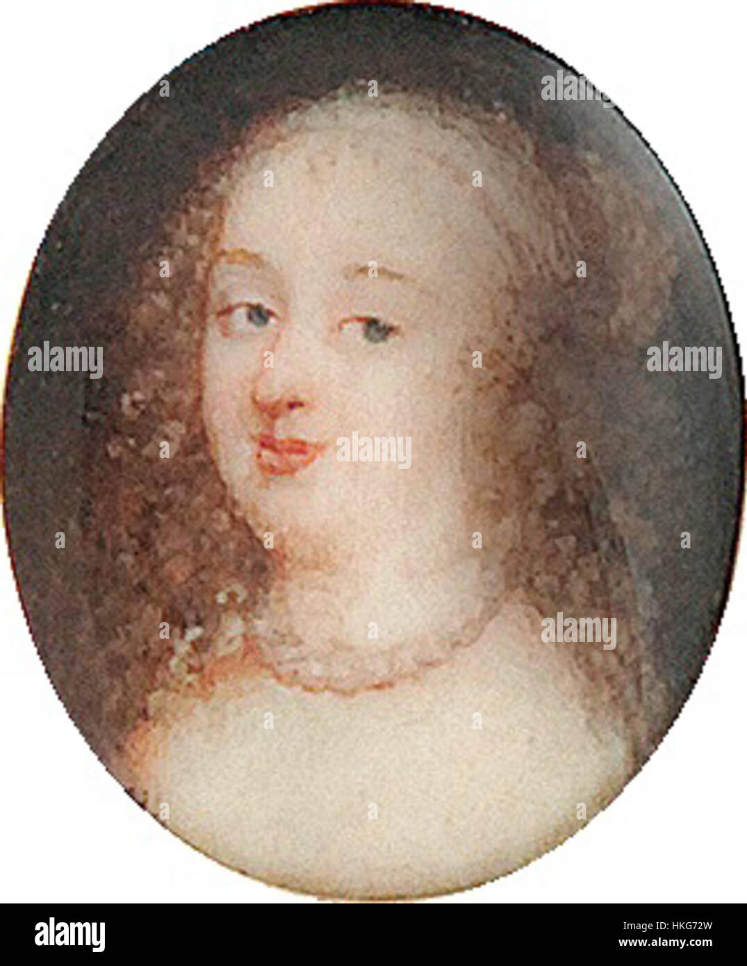 This portrait represents Ludwika Maria Gonzaga, an influential ...