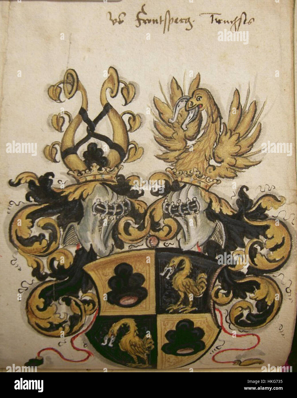 This work depicts a series of heraldic shields known as Allerlay Wapen ...